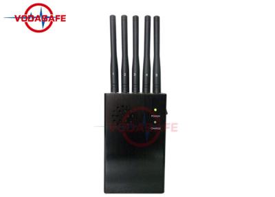 China Five Antennas Portable Signal Jammer Europe Style Cover Radius 2 - 20m for sale