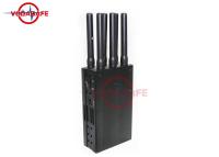 China Black Shell Wifi Signal Jammer Six Antennas Rechargeable Powerful Battery For Outdoors for sale