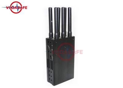 China Black Shell Wifi Signal Jammer Six Antennas Rechargeable Powerful Battery For Outdoors for sale