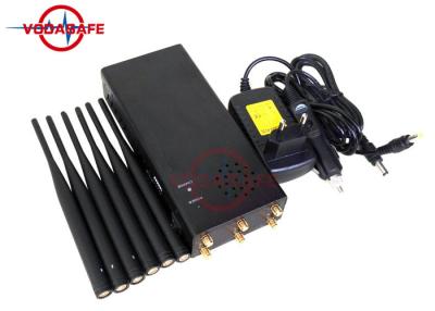 China High Power Six Way Portable Jammer Device , Cellular Signal Blocker 6000mAh Battery for sale