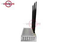 China 6 Antennas Mobile Phone Signal Jammer 12 Watt Total Output 1 - 3W Each Band for sale