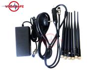China 16W Fixed Indoor Mobile Phone Signal Jammer 50m Coverage Range Easy Operation for sale