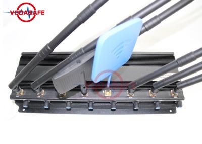 China 8 - Way High Range Mobile Jammer , Mobile Phone Blocker Jammer Upgraded Version for sale