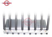 China Eight Way Desktop Cell Phone Jammer Kit WiFi 2.4G 4G 2600MHz For Gallery for sale