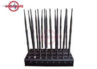 China 16 Antennas Wireless Signal Jammer , Signal Jamming Device Good Cooling System for sale