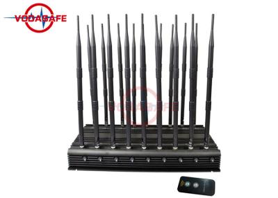 China 18 Antennas Mobile Phone Signal Jammer With Built - In 5 Cooling Fans for sale