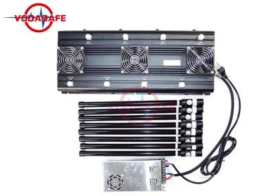 China Vehicle Mobile Phone Signal Jammer Portable With 150 Watt Eight Antennas for sale