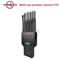 China Multi-functional 16 band 4G 5G GPS RC WIFI UHF handheld Signal Jammer for America market for sale