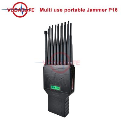 China Multi-functional 16 band 4G 5G GPS RC WIFI UHF handheld Signal Jammer for America market for sale