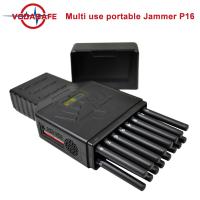 China GPS Tracker 12000mAh 16Watt 5.8GHZ Handheld Signal Jammer for sale
