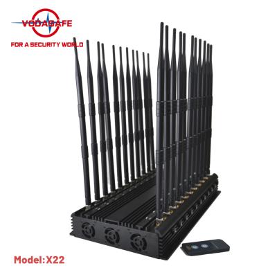 China Worldfirst GSM 47W Mobile Phone Signal Jammer 3dBi Antenna for sale