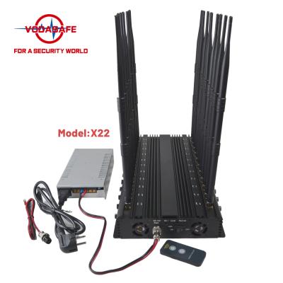 China 6GHz 22 Antennas 46Watts GSM 5G Jammer Signal Isolator for sale