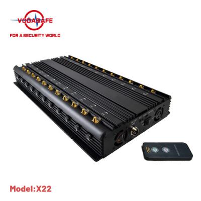 China Purple Horn 47W 3dBi Antenna 60m Radius Jammer Blocker Device for sale