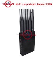 China 12000mAh 16W Portable Signal Blocker 25m Cell Phone Signal Interrupter for sale