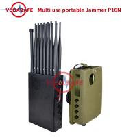 China 16 Band 12000mAh 25m Mobile Phone Signal Jammer ICNIRP GPS WiFi Signal Jammer for sale