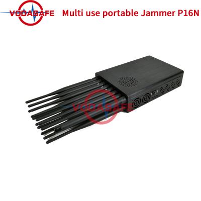 China ICNIRP Mobile Phone Signal Jammer CDMA GSM 12000mAh 16W for sale