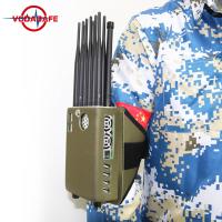 China 12 Bands 5G 4G 3G Wifi GPS Tracker Portable Signal Jammer 12Walt 30meter Jamming Range for sale