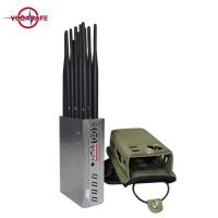China 12W 10000mAh Portable Signal Jammer Blocker Nylon Case 2.5dbi  For 5G 4G 3G for sale
