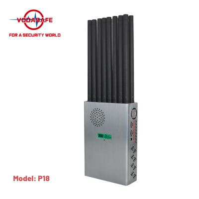 China 25m VHF UHF Phone Signal Scrambler 12000mAh Cell Phone Scrambler Device for sale