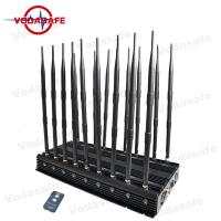 China 18 Antenna 47W Lojack High Power Signal Jammer 4G WiMAX AC Adapter for sale