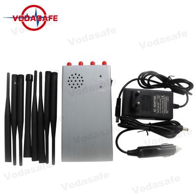 China 8000mAh Eight Antennas Gps Signal Jammers 8 Bands With 30m Radius for sale