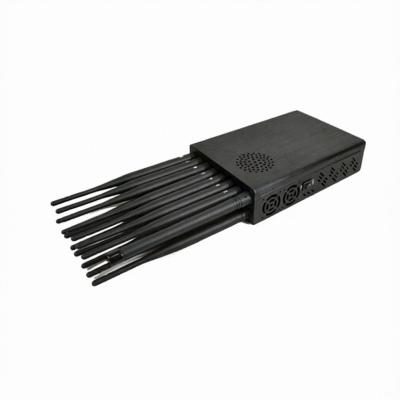 China CDMA GSM Lojack Signal Jammer 8 Bands 50 Meters 3500mAh for sale