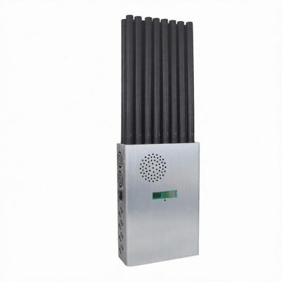 China Portable 18 Bands Mobile Phone Signal Jammer High Power 16Watt With AC Adapter for sale
