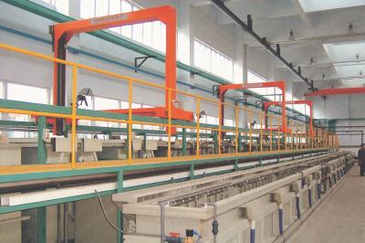 China Chrome Rack Automatic Metal Electroplating Line For Zinc Barrel Plating Plant for sale