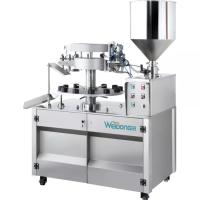 China Leakproof Balm Cosmetic Liquid Filling Machine 0.6-0.8Mpa Practical for sale