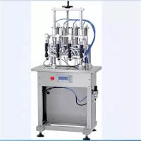 China 380V 50HZ Perfume Bottling Machine , 4 Heads Vacuum Liquid Filling Machine for sale
