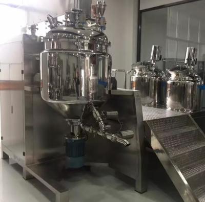 China Pneumatic Lotion Cosmetic Emulsifier Mixer 50 Liter SUS304 SUS316 for sale