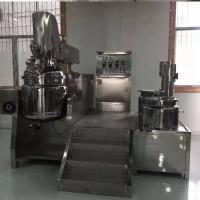 China Pneumatic Lotion Cosmetic Emulsifier Mixer 50 Liter SUS304 SUS316 for sale