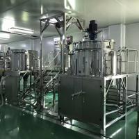 China Pneumatic Lotion Cosmetic Emulsifier Mixer 50 Liter SUS304 SUS316 for sale