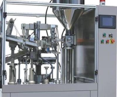 China PLC Controlled Tube Filling and Sealing Machine  20-60pcs/Min Air Consumption 0.3m3/Min for sale