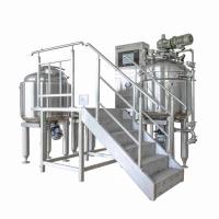 China Homogenizer Ointment Vacuum Emulsifier Mixer For Cosmetic Cream Making for sale
