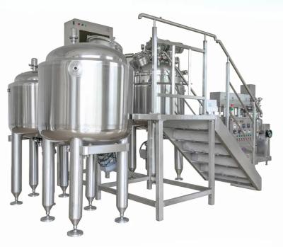 China Homogenizer Ointment Vacuum Emulsifier Mixer For Cosmetic Cream Making for sale