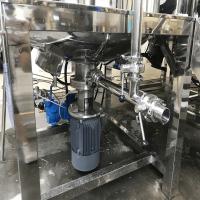 China 4200 R/Min High Speed Sterilization Two-way Stirring Emulsifier Machine Stainless Steel Cosmetic Emulsifying Pot for sale