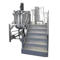 China Vacuum Making Mixer Machine Emulsifying Homogenizer Tank SUS304/316 Large mixing and emulsifying machinery for sale