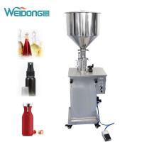 China Pneumatic Electric Paste Cosmetic Liquid Filling Packing Machine Single Head for sale