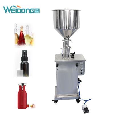 China Pneumatic Electric Paste Cosmetic Liquid Filling Packing Machine Single Head for sale