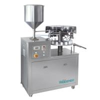 China Tube Filling Cup Sealer Filler Jelly Sealing Machine With PLC 30pcs / Min for sale