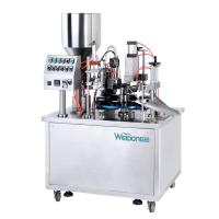China Tube Filling Cup Sealer Filler Jelly Sealing Machine With PLC 30pcs / Min for sale