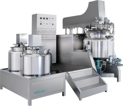 China 5.5kW 5000L Cosmetic Emulsifier Mixer Makeup Production Line for sale