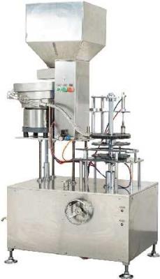 China Automatic Safety Screw Capping Machine For Aerosol Products 80 Bottles / Min for sale