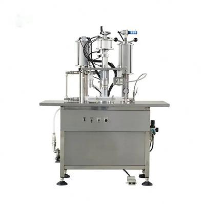 China Precision Aerosol Filling Machine Semi Automatic Body Sprays Perfume Aerosol Safe To Operate for sale