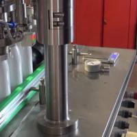 China Precision Aerosol Filling Machine Semi Automatic Body Sprays Perfume Aerosol Safe To Operate for sale