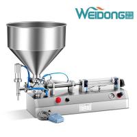 China Water Cream Semi Automatic Horizontal Filling Machine 10ml-5000ml for sale
