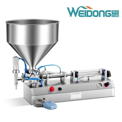 China Water Cream Semi Automatic Horizontal Filling Machine 10ml-5000ml for sale