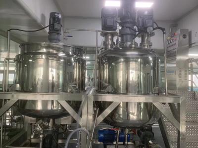 China 65rpm 50-5000L Cosmetic Emulsifier Mixer With Optional Vacuum System for sale
