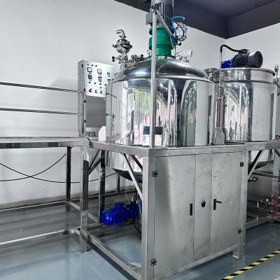 China 220V 380V Cosmetic Emulsifier Mixer High Safety Vacuum System 5000L for sale